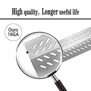 Kalomo 16GA Stainless Steel Grill Heat Plates Shield Burner Covers Flame Tamer BBQ Gas Grill Replacement Parts for Bull Angus 47628, 47629, Brahma 57568, Outlaw 26039, Lonestar Select 87049, Cal Flame