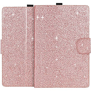Fingic Case for All-New Amazon Fire HD 10 & for Fire HD 10 Plus (11th Generation, 2021 Release) Glitter Sparkle Slim Folding Stand Cover with Auto Wake/Sleep Smart Case for Fire HD 10 Tablet 10.1 Inch