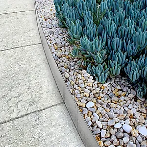 Vodaland - 2 inch Stainless Steel Garden Edging Complete Set with Included Installation Nails. (3)