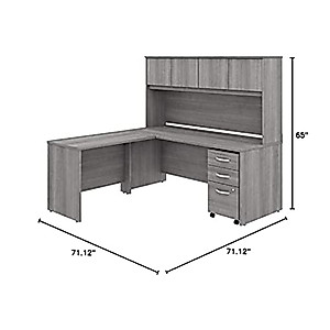 Bush Business Furniture Studio C Desk, Platinum Gray