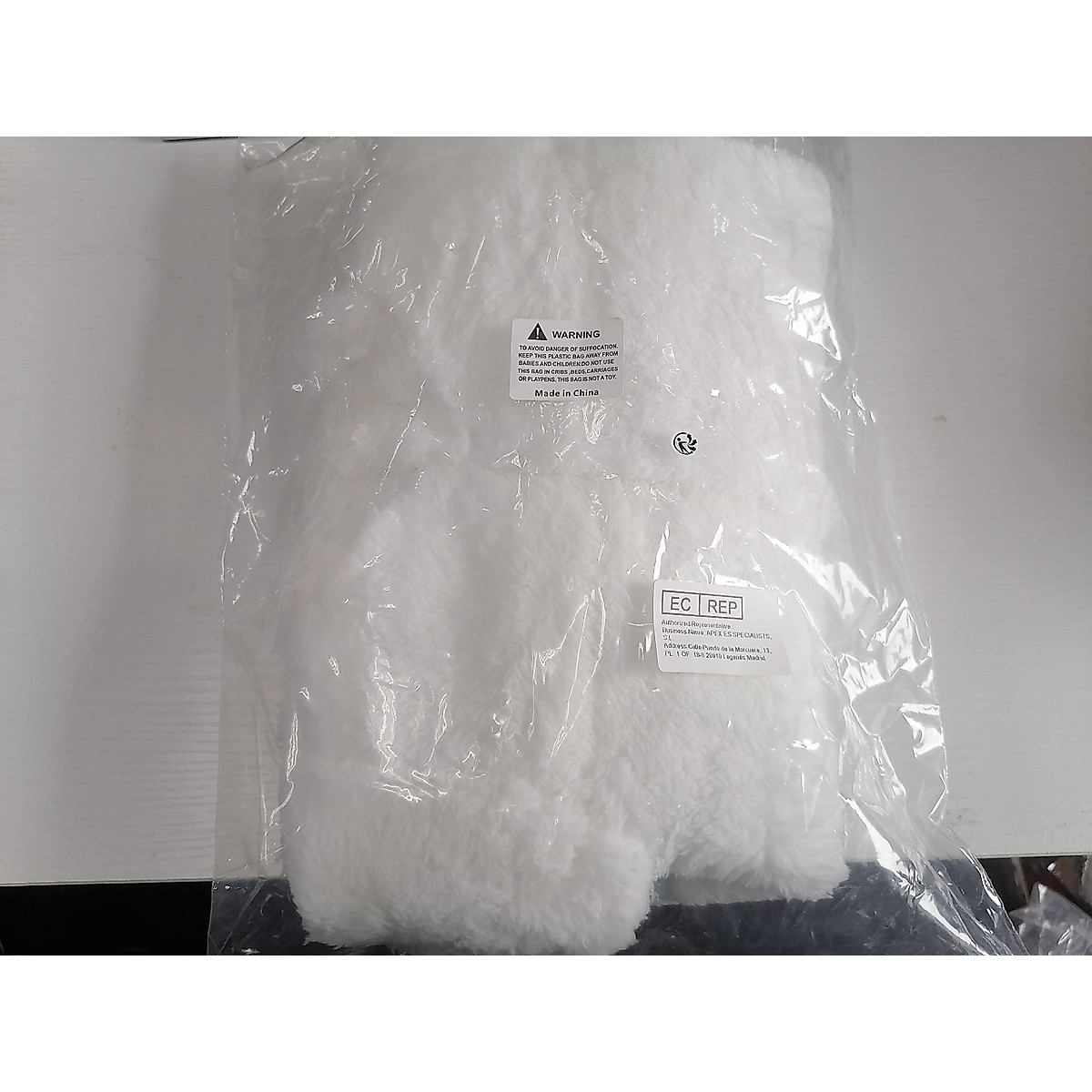 Newborn Baby Cartoon Bear Snowsuit Winter Coat Fleece Hooded Romper Jumpsuit