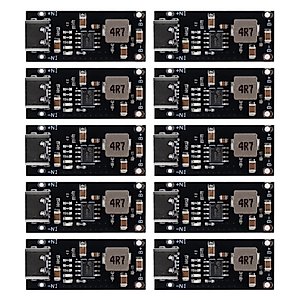 AITIAO 10pcs Type C USB 5V 3A Lithium Battery Charging Board Fast Charger Board Buck Module IP2312 CC/CV Mode 5V to 4.2V