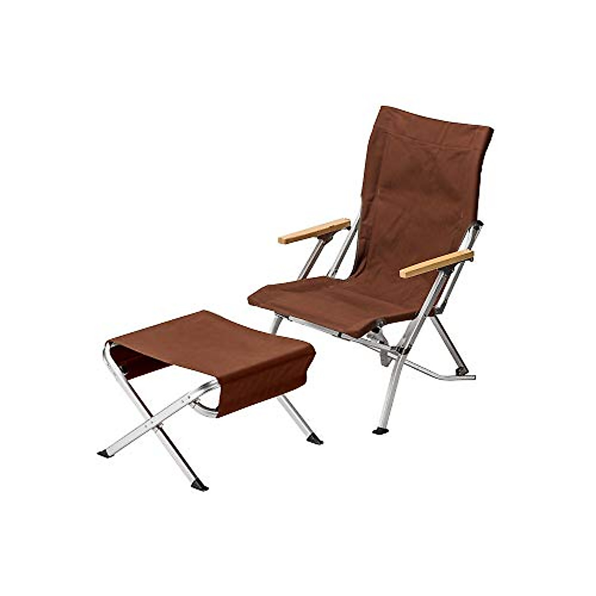 Snow Peak Fireside Ottoman - Fire-Resistant Fabric and Collapsible - Brown, L 19.5" 20" H 12.5"