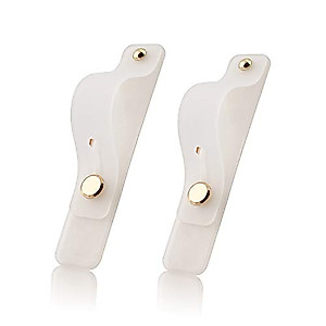 Removable and Reusable Cell Phone Grip Strap, Yetaida Telescopic Finger Kickstand Bracket Universal Silicone Phone Holder Stand and Portable Finger Loop for Most Smartphones Case (White)