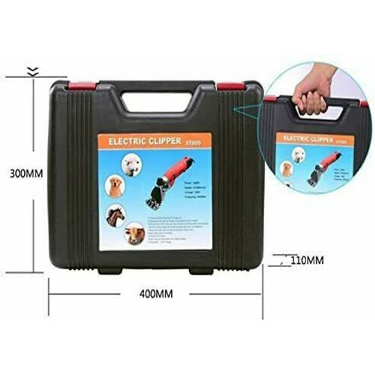 cjc Sheep Shears, 220V Electric Sheep Goat Shear Farm Clipper Shearing Machine Cutter Wool Scissor (220V 500W)