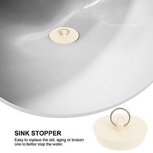 6pcs Rubber Sink Stopper Tub Stopper Kitchen Sink Stopper Drain Stopper Tub Drain Parts Bathroom Bath Stopper Bath Plugs Kitchen Sink Plug Sink Water Stopper Bathtub Plugs