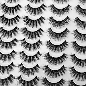 20 Pairs Lashes Wispy Eyelashes 4 Styles False Eyelashes 3D Faux Mink Lashes Wholesale Bulk Natural Fake Eyelashes Dramatic Long Eyelashes by Calphdiar