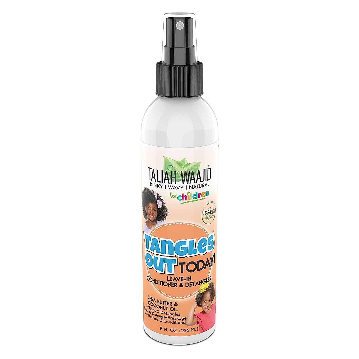 Taliah Waajid for Children Tangles Out Today Leave-in Conditioner | Detangler for Kids with Kinky, Wavy & Natural Hair | Repairs Damage & Breakage – 8 oz (U048)