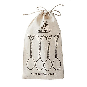 Santa Barbara Design Studio Holiday Charcuterie Accessories Mini Serving Spoons, Set of 4, Gold/Silver