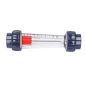 Alvinlite 1600-16000L/H Liquid Flow Meter Plastic Tube Water Liquid Flow Meter LZS-50D Rate Gauge High Accuracy