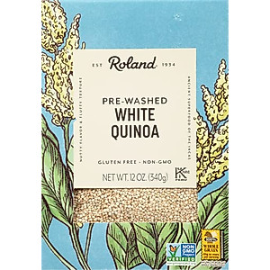 Roland Foods White Quinoa, Pre-washed, Specialty Imported Food, 12-Ounce