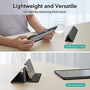 ESR for iPad Cases for 9 Generation, Hybrid Trifold Stand Case Compatible with iPad 9th/8th/7th Generation, Magnetic Detachable Cover with Pencil Holder, Auto Sleep and Wake, Rebound Series, Black