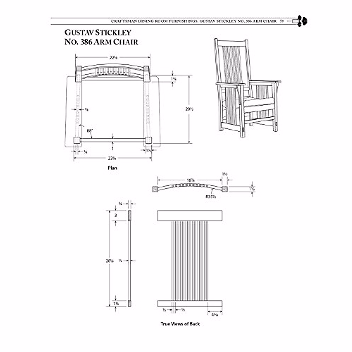 Great Book of Shop Drawings for Craftsman Furniture, Revised & Expanded Second Edition: Authentic and Fully Detailed Plans for 61 Classic Pieces (Fox Chapel Publishing) Complete Full-Perspective Views