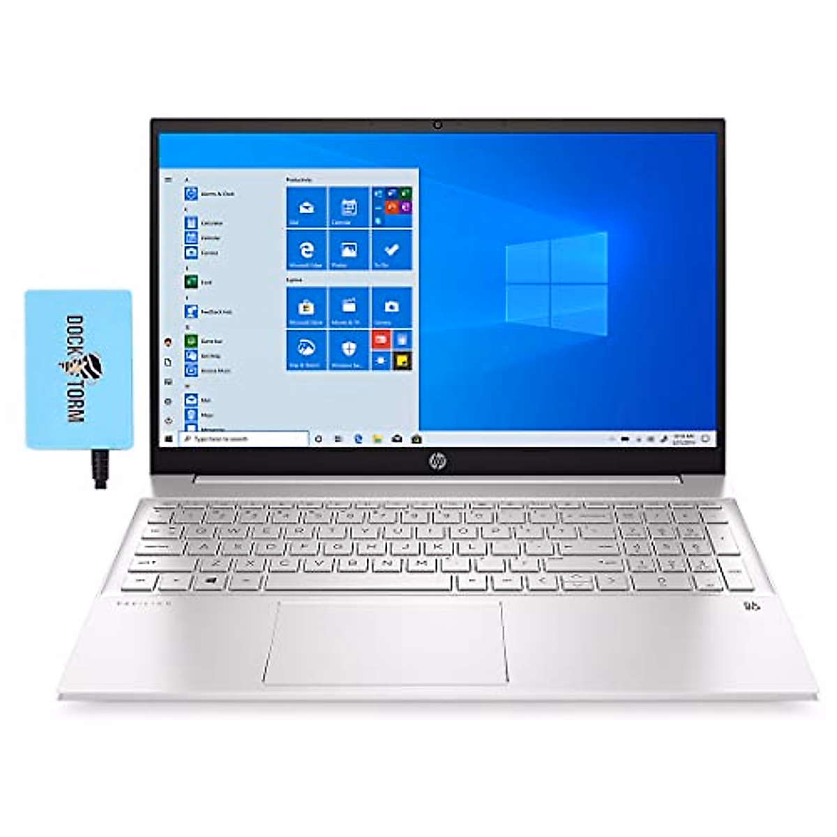 HP Pavilion 15t-eg Business Laptop 15.6" Touch FHD 60Hz IPS Display (Intel i7-1255U 10-Core, 64GB RAM, 512GB PCIe SSD, Intel Iris Xe, WiFi, Fingerprint, Backlit KYB, B T 5.2, Win 11 Pro) w/Hub