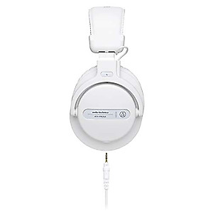 Audio-Technica ATH-PRO5XWH Professional Closed-Back Dynamic Over-Ear DJ Monitor Headphones, White