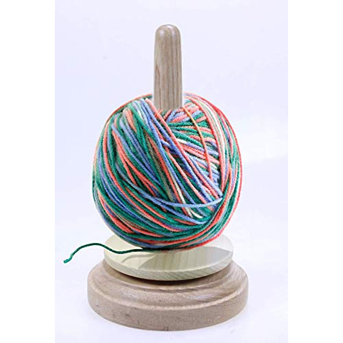 Wood Yarn Holder - with Twirling Mechanism