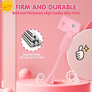 LEICHTEN Kids Bike Kickstand for 16 Inch Wheel Children's Bicycle Single-Side Kick Stand Rear Mount Bikes Support Racks Pink for Girls and Boys Bike