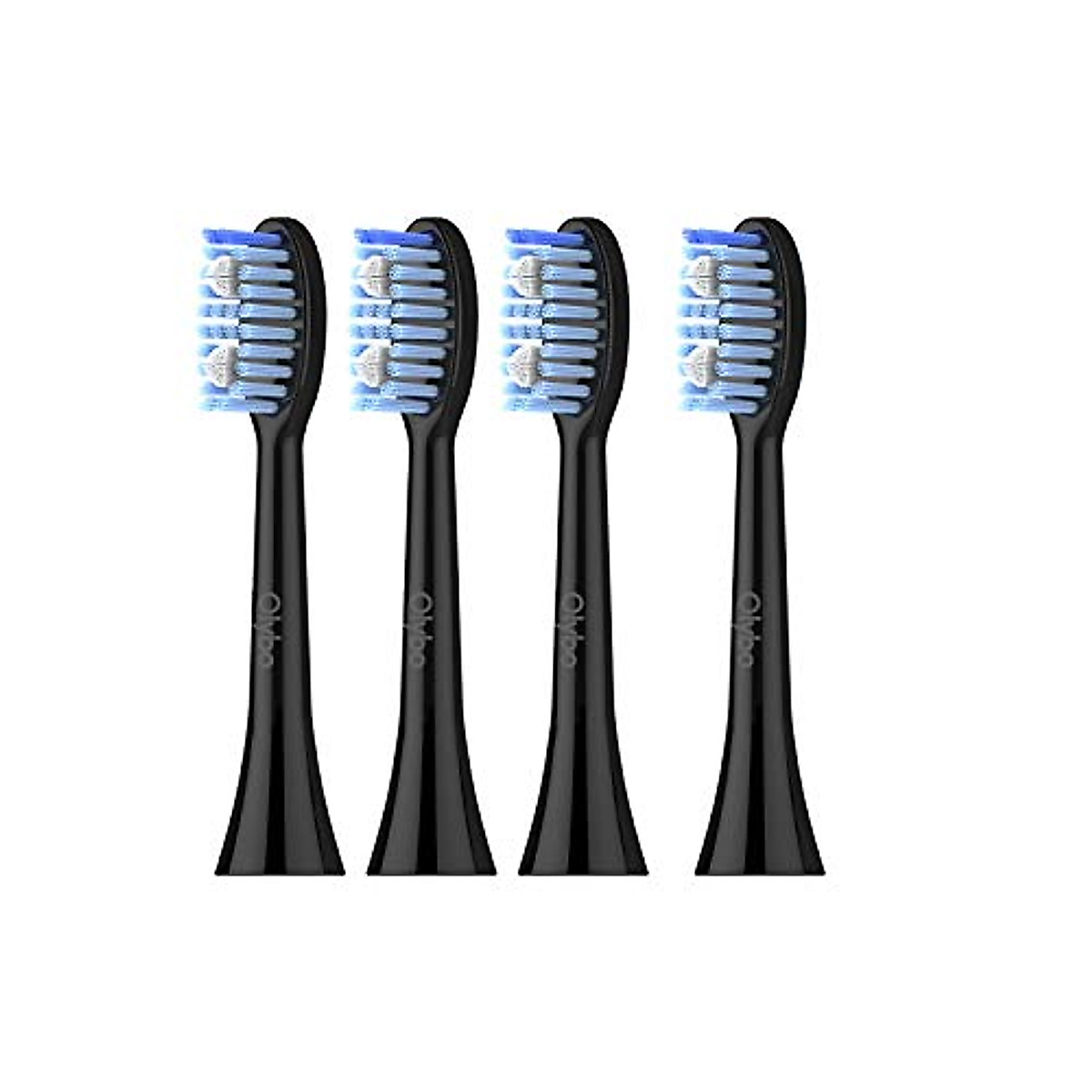 Replacement Brush Heads for Olybo Sonic Toothbrushes (Black)