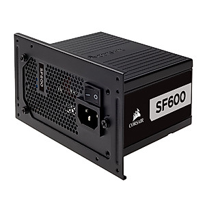 Corsair SF Series, SF600, 600 Watt, SFX, 80+ Platinum Certified, Fully Modular Power Supply (CP-9020182-NA)