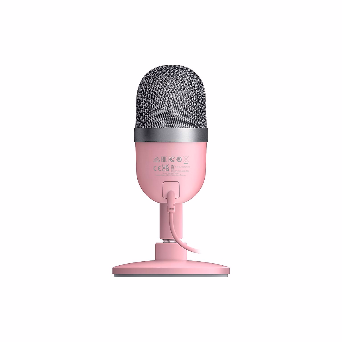 Razer Seiren Mini - USB Condenser Microphone for Streaming (Compact with Supercardioid Polar Pattern, Tiltable Stand, Integrated Shock Absorber) Quartz Pink