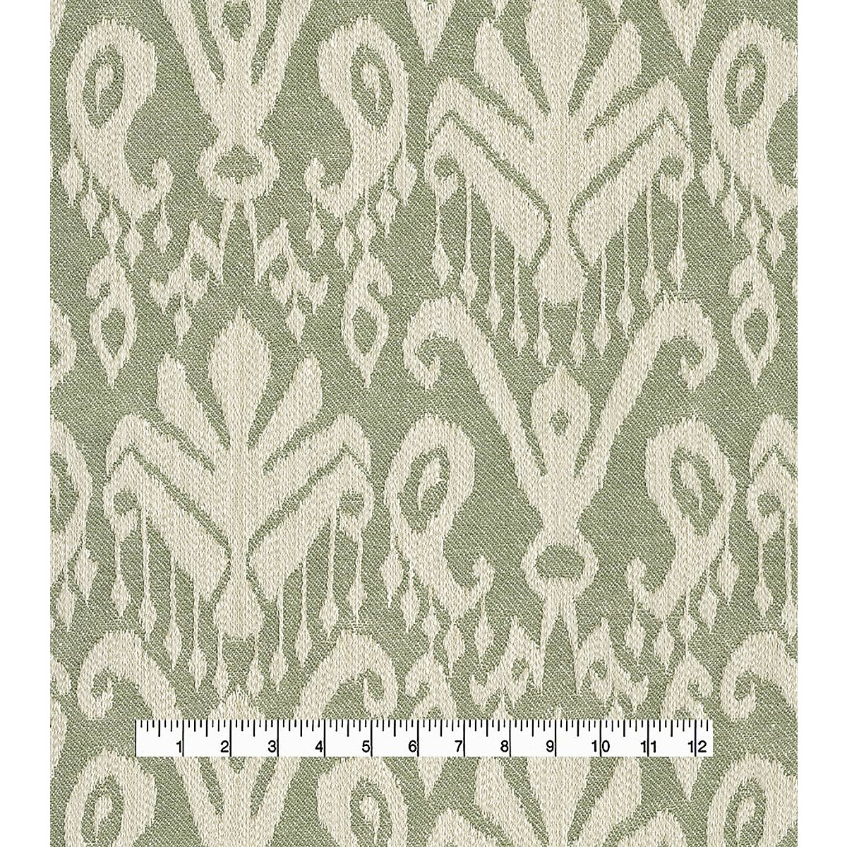 Surface Style Printed Polyester Blend Heavy Weight Fabric by The Yard, Upholstery and Home Décor, Oeko-TEX Certified, 54" Wide, (Ikat Wanderlust, Sage) 54 Inches