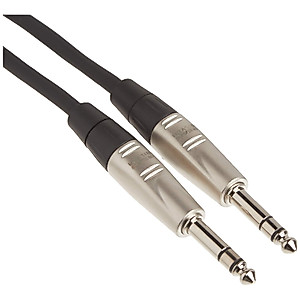 Hosa HSS-010 REAN 1/4" TRS to REAN 1/4" TRS Pro Balanced Interconnect, 10 Feet, Speaker