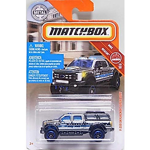 Matchbox '17 F-350 Skyjacker Super Duty Police Truck 50/100 MBX Rescue 19/20 Silver 4x4 Vehicle Die Cast 1:64 Toy Car