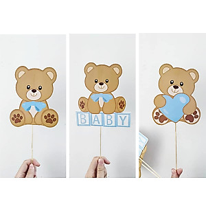 Baby Bear Baby Shower Centerpiece Sticks Decoration for Baby