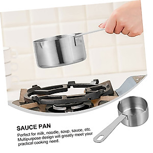 GRIRIW 1Pc Stainless Steel Sauce Spoon Kitchen Measuring Spoon for Cooking and Saucing Cooking Tool for Precise Measurements for Sauces Gravies and More