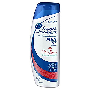 Head & Shoulders Old Spice Pure Sport Dandruff 2 in 1 Shampoo and Conditioner, 12.8 Fl Oz