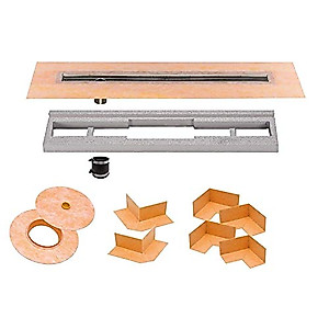 Schluter Systems Kerdi-Line Off-Set Channel Body Shower Drain 32' (KL1VO60E80)