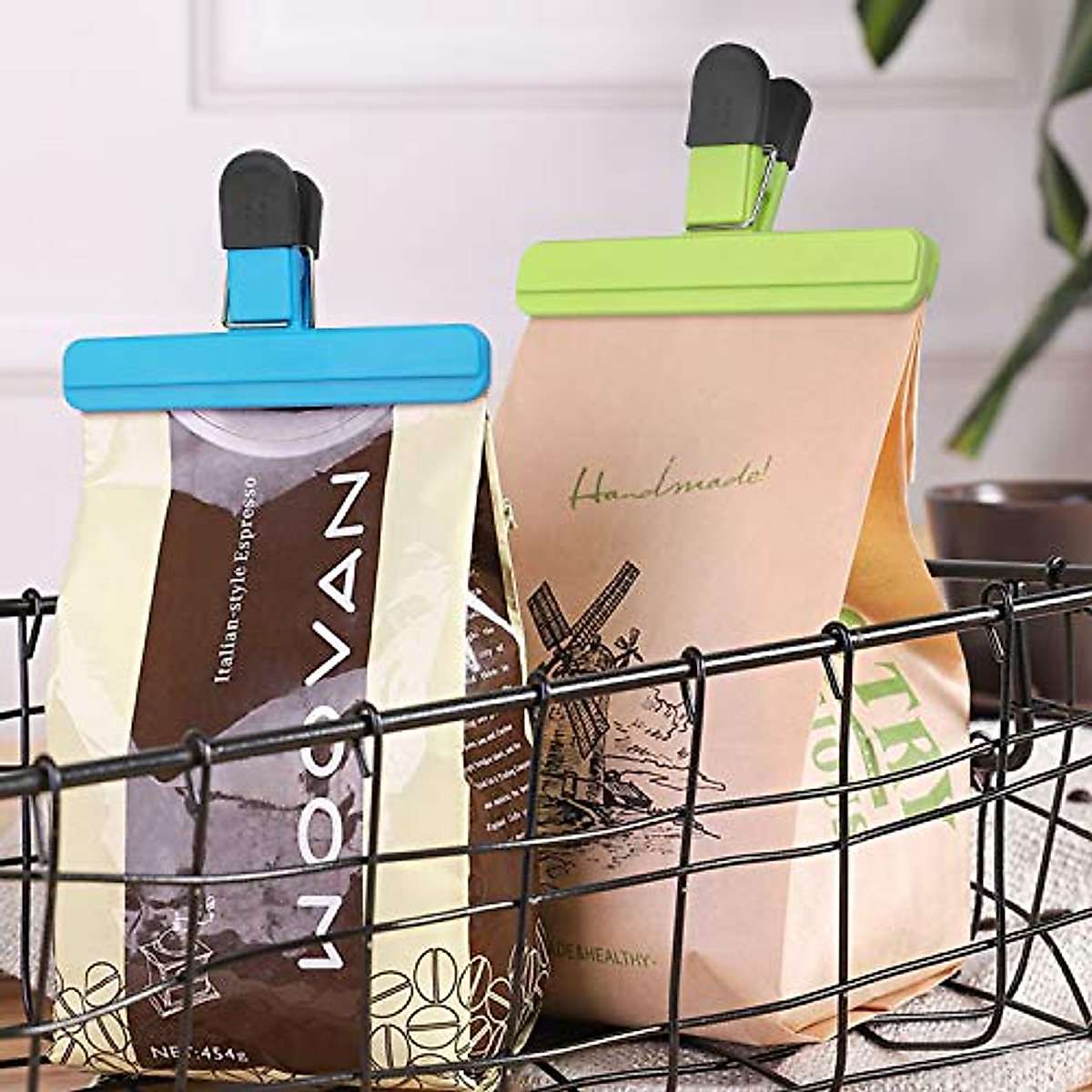 9 Pack Large Chip Bag Clips - Durable & Colorful Food Seal Clips