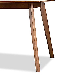 Baxton Studio Maila Dining Tables, Walnut Brown