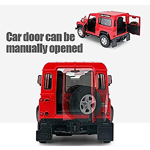 Rastar Radio Remote Control 1/14 Scale Land Rover Denfender Licensed RC Model Car (Red)