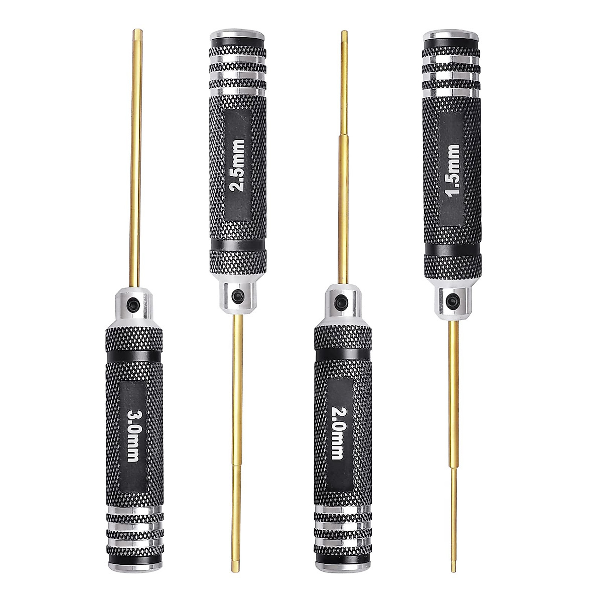 Hobbypark RC Hex Driver Set 1.5mm 2.0mm 2.5mm 3.0mm, Small Hex Wrench and Extended 17mm Wheel Wrench RC Car Repair Tools for Traxxas Arrma Axial Models