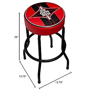 Plasticolor 004775R01 Old Guys Rule Logo Garage and Game Room Stool