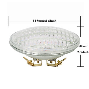 Familite PAR36 LED Landscape Light Bulbs, 9W 36W Halogen Equivalent, AC/DC 12V Waterproof, Warm White 3000K Outdoor Flood Light for Well Light, Tractor, Off-Road Vehicles, Snowblower, Pack of 4