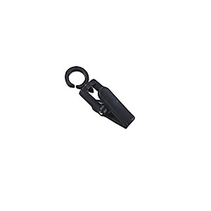 NAHANCO CC2B24 Plastic Swivel Rotating Clever Clip, 2”, Black (Pack of 24)