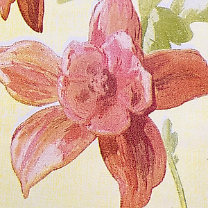 Yifely Self-Adhesive Shelf Liner Removable Furniture Paper for Covering Apartment Dresser Drawers, Rural Flower, 17.7 Inch by 9.8 Feet