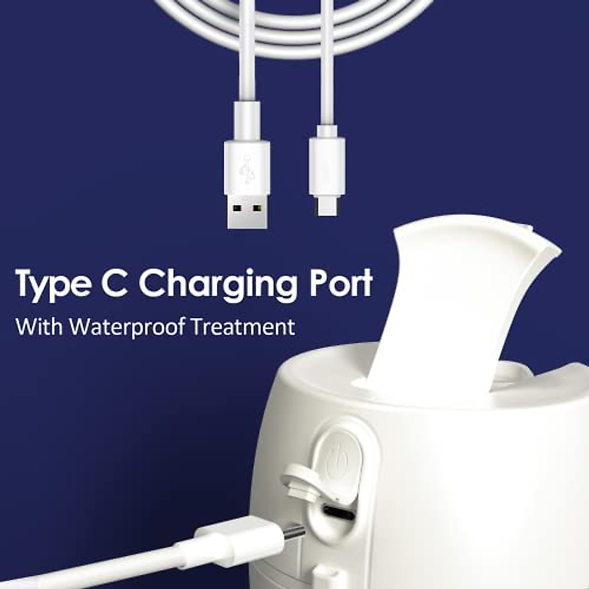 GREECHO Portable Blender, One-handed Drinking Mini Blender for Shakes and Smoothies, 12 oz Personal Blender with Rechargeable USB, Made with BPA-Free Material Portable Juicer, Cream White