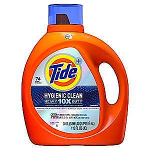 Tide Hygienic Clean Heavy Duty Laundry Detergent Liquid Soap, Original Scent, 115 Fl Oz., 74 Loads, He Compatible