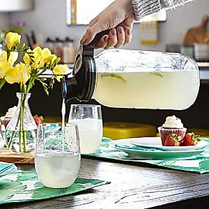 Nourished Essentials Fruit Infuser Water Bottle - with 35 oz Thermal Jar - Compatible with All Glass Wide Mouth Mason Jars - BPA Free - Infuse water, for sport, outdoor and indoor recreation