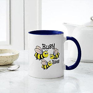 CafePress Busy Bees Mugs Ceramic Coffee Mug, Tea Cup 11 oz
