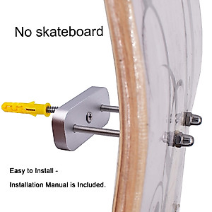 YYST Skateboard Floating Deck Display Skateboard Floating Wall Mount Long Board Wall Hanger- Patent Pending - Type A (4)