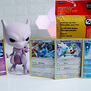 EVORETRO 400 Perfect Fit Sleeves - for Pokemon Card Sleeves, MTG Inner Sleeves, YugiOh, Paldean Fates, Lorcana, One Piece, Dragon Ball. 2.5x3.5" Double Sleeve, Inner Card Sleeves 63.5mm x 88mm