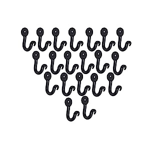 Pack of 20 Large Penny Single Robe Hook 2 Inch Iron Blacksmith Key Holder Towel, Handbags, Hat Hanging Perfect for Bathroom, Kitchen, Living Room by The Metal Magician