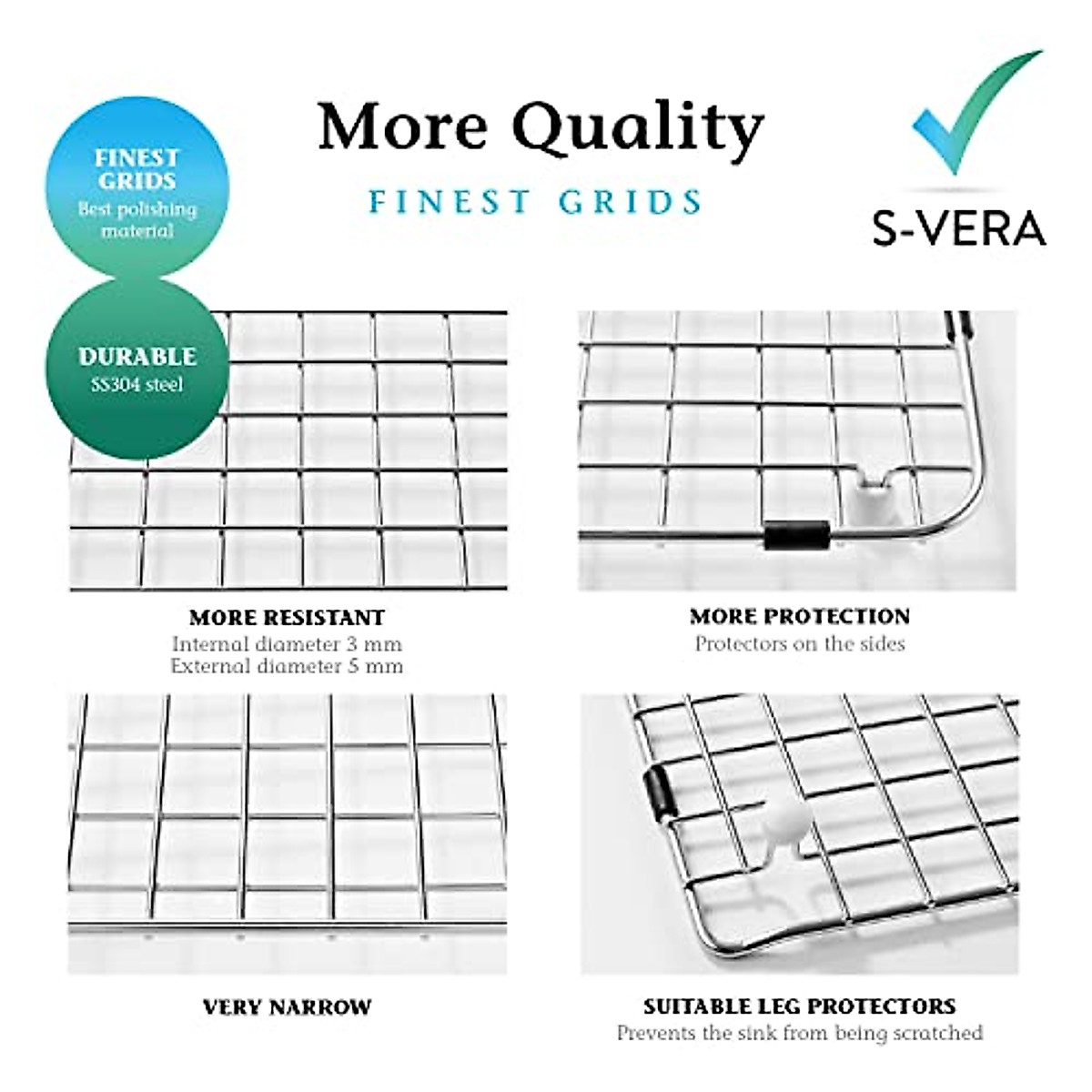 SINK PROTECTORS Compatible with Kohler Sink K 6488 and K 6489 - FARMHOUSE SINK protectors - SINK RACKS for Kohler sink - UPGRADED GIFTS: Big Drying rack 21" and additional rubber protectors