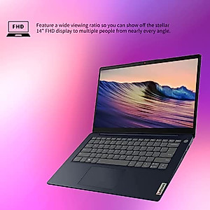 Lenovo 2022 IdeaPad 3i 14" FHD Business Laptop, Intel 12th Gen i5-1235U, 8GB RAM, 256GB PCIe SSD, Backlit Keyboard, Intel Iris Xe Graphics, 720P Webcam, Abyss Blue, Win 11, 32GB Snowbell USB Card