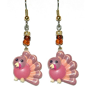 Thanksgiving Turkey Dangle Earrings (H242)