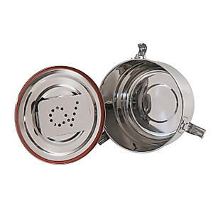 CVault 4 Liter Airtight Humidor Storage Container for Herbs, Weed, Spices, Food - Stainless Steel Harvest Container w/ Humidity Pack